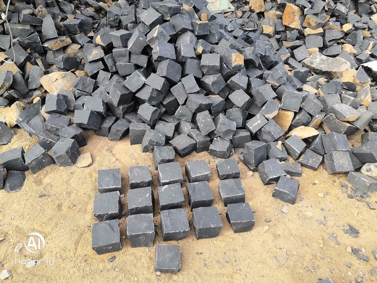 Black Basalt Cube Stone - Pan-Asian SFS Stone