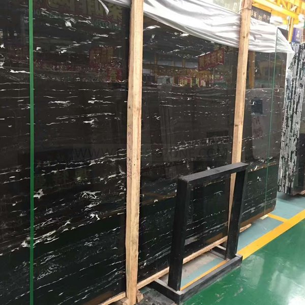Silver Dragon Black Marble Slabs - Pan-Asian SFS Stone